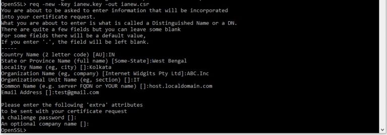 How To Create Self Signed Ssl Certificate On Windows Openssl